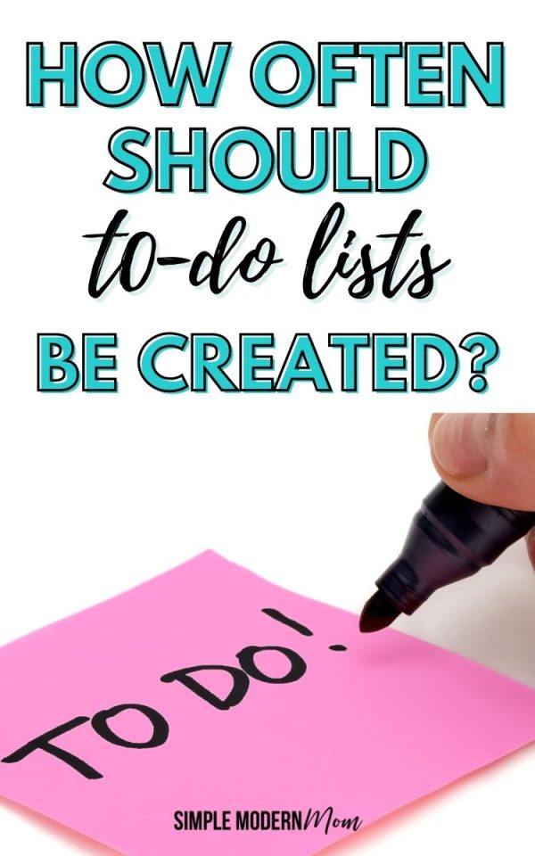 How Often Should To-Do Lists Be Created?